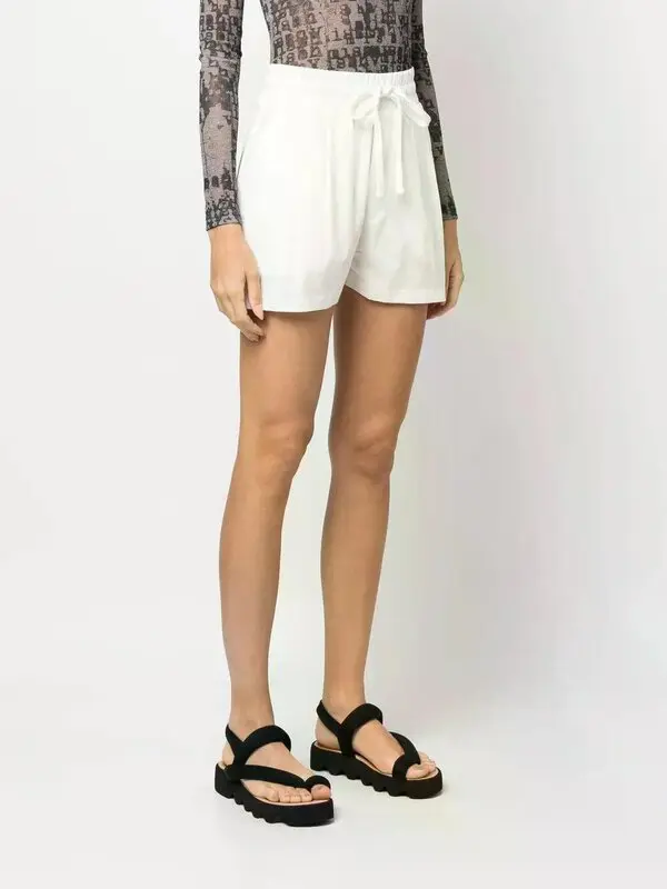 THOM KROM Drawstring Waistband Shorts