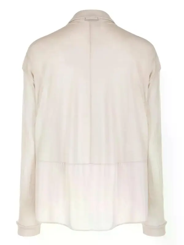Transit Paneled Virgin Wool-blend Top - Neutrals