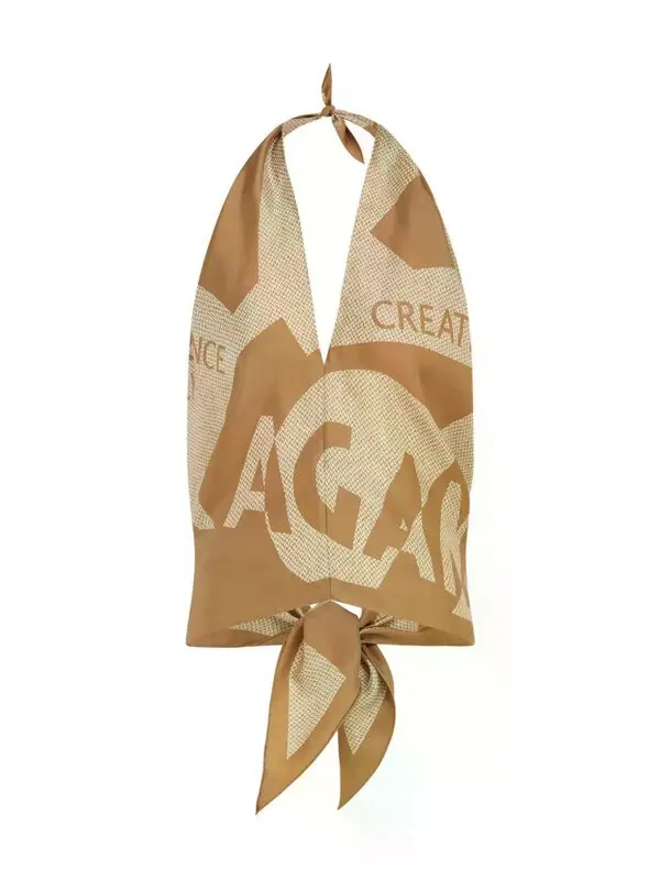FERRAGAMO Venna-print Silk Scarf - Neutrals