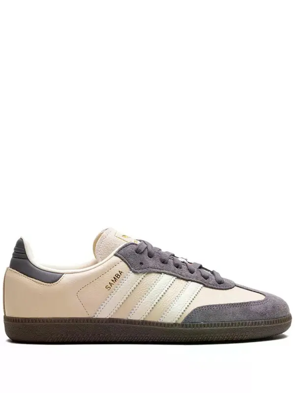 Adidas Samba Og Crystal Sand/charcoal Sneakers - Neutrals