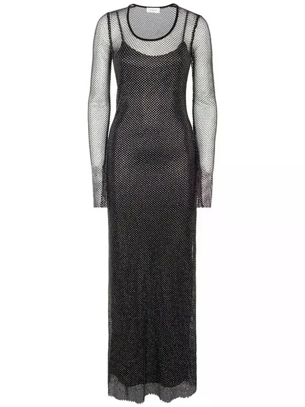 Sportmax Crystal Embellished Maxi Dress