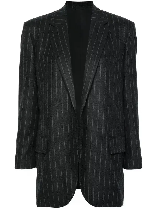 Brunello Cucinelli Pinstriped Wool Blazer