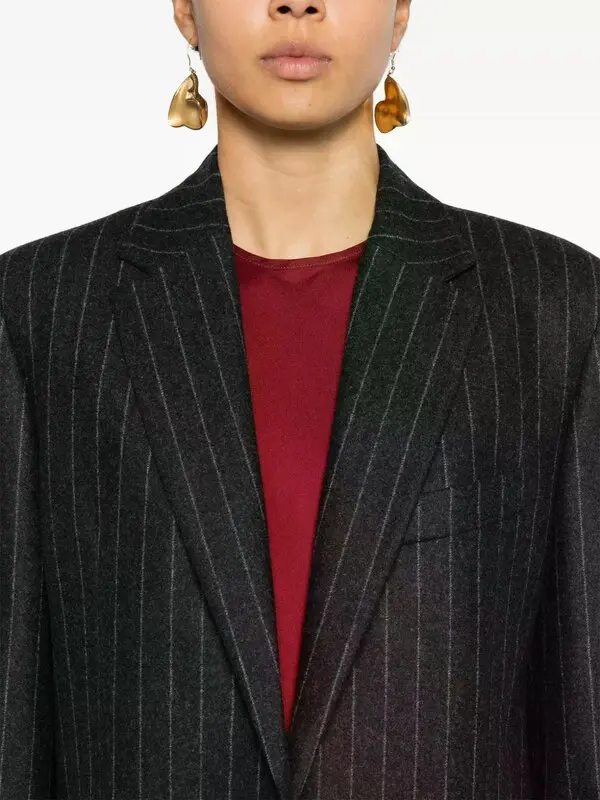 Brunello Cucinelli Pinstriped Wool Blazer