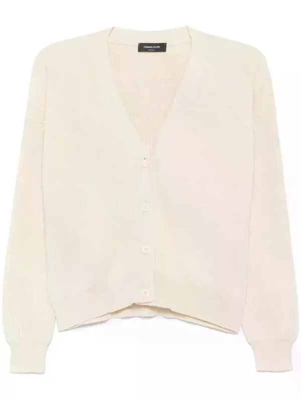 Fabiana Filippi Ribbed V-neck Cardigan