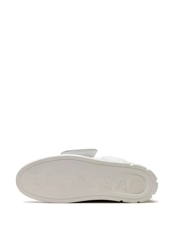 Versace Quilted High-top Sneakers - White