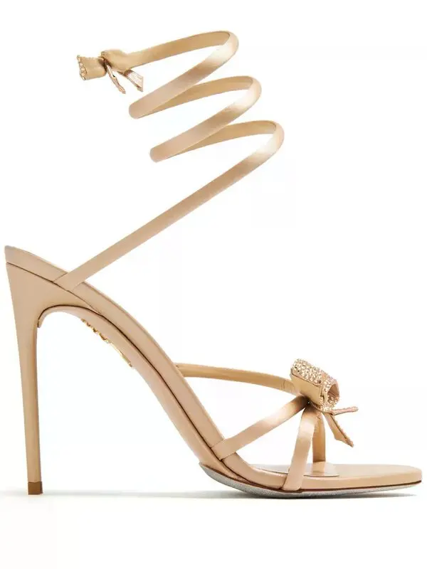 Rene Caovilla Cleo Wraparound Stiletto Sandals