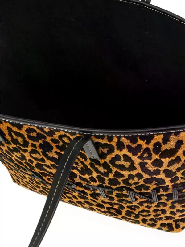 Stella McCartney Logo Cheetah-print Tote Bag