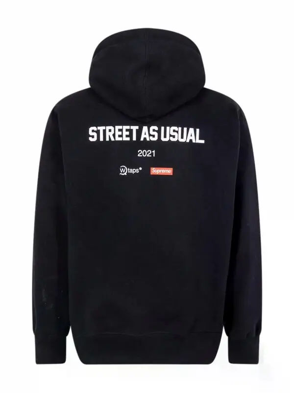 Supreme X Wtaps Sic'em! Hoodie - Black