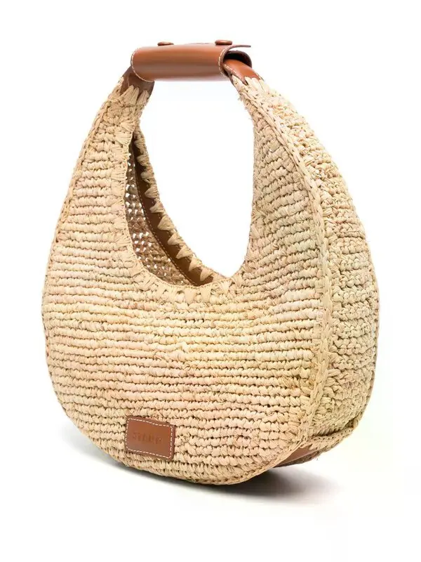 Staud Moon Raffia Tote Bag