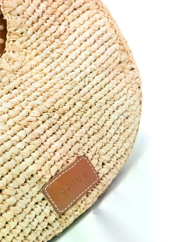 Staud Moon Raffia Tote Bag