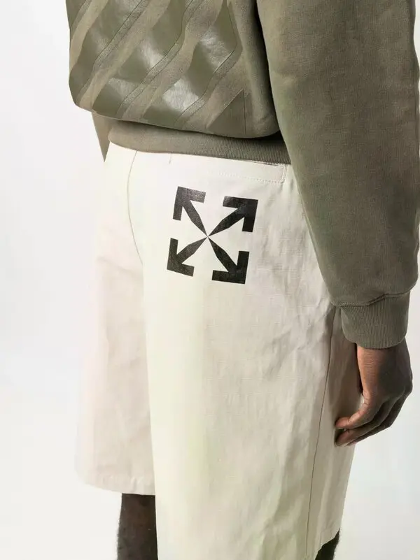 Off-White Arrows-print Bermuda Shorts