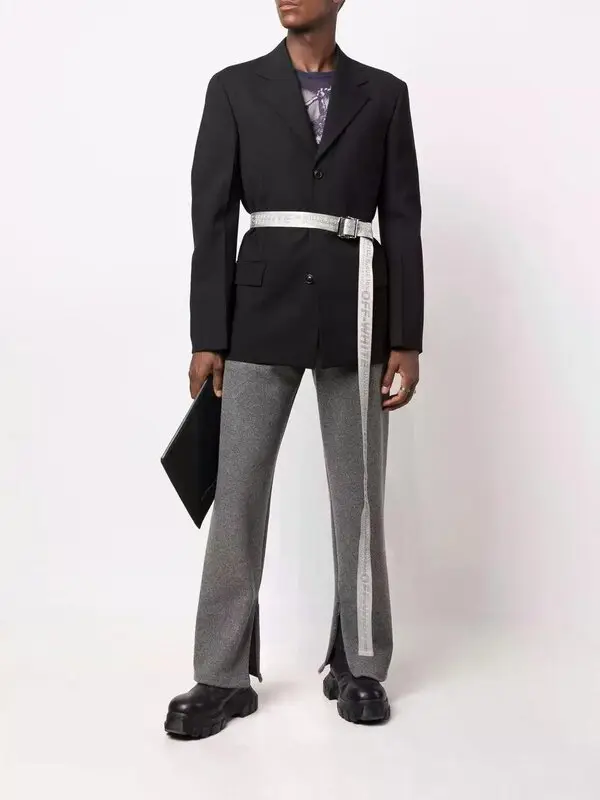Off-White Industrial-belt Single-breasted Blazer