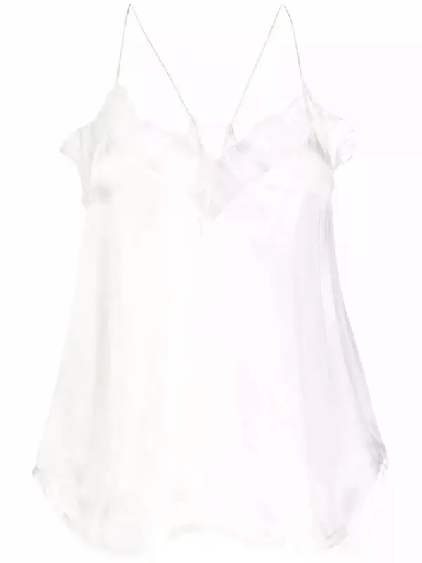 IRO PARIS Berwyn Lace-trimmed Silk Camisole