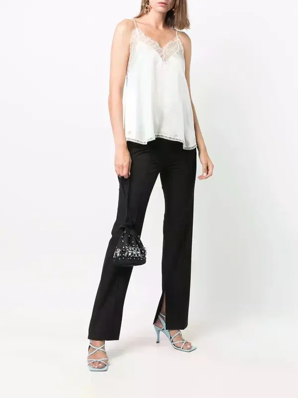 IRO PARIS Berwyn Lace-trimmed Silk Camisole