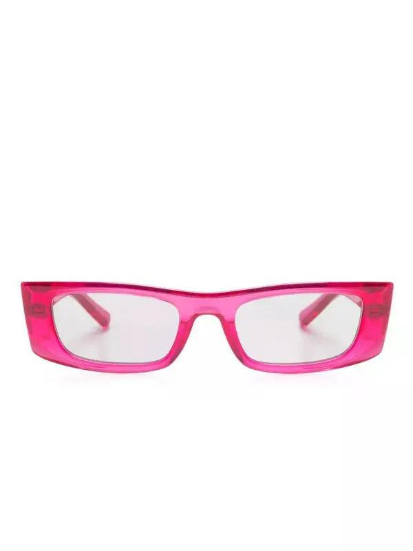 Saint Laurent Rectangle-frame Sunglasses - Pink