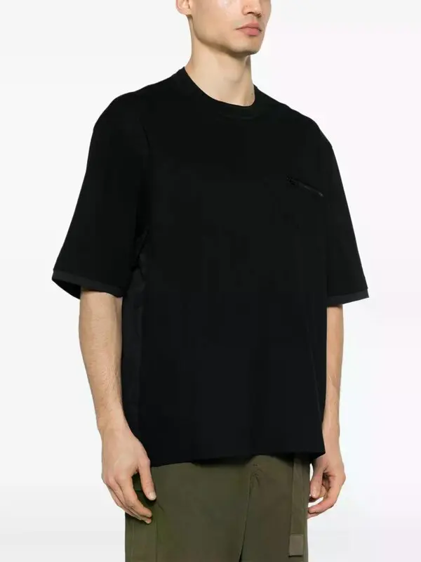 Sacai Panelled-design T-shirt