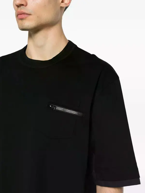 Sacai Panelled-design T-shirt