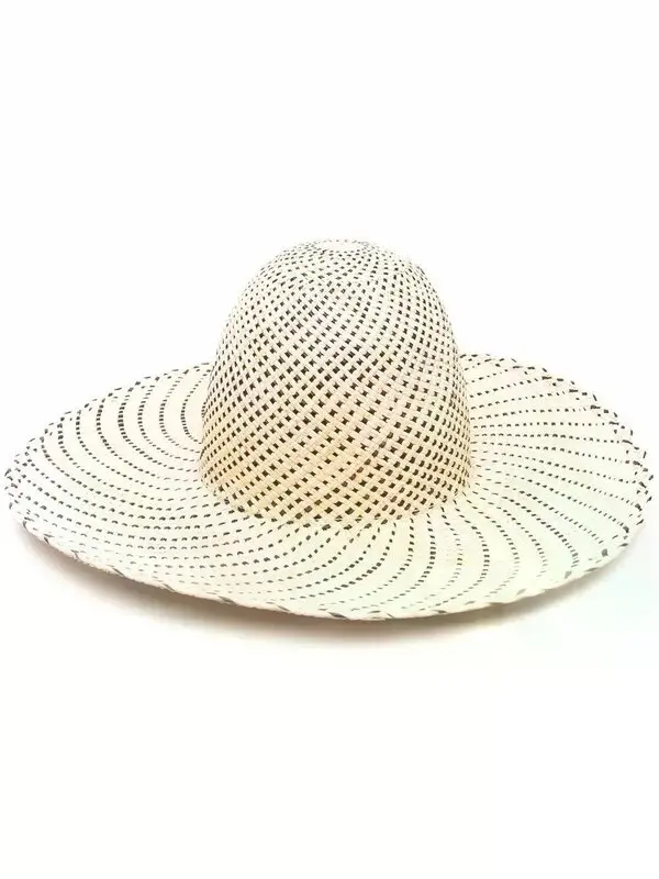 Henrik Vibskov Woven Wicker-design Sun Hat - Neutrals