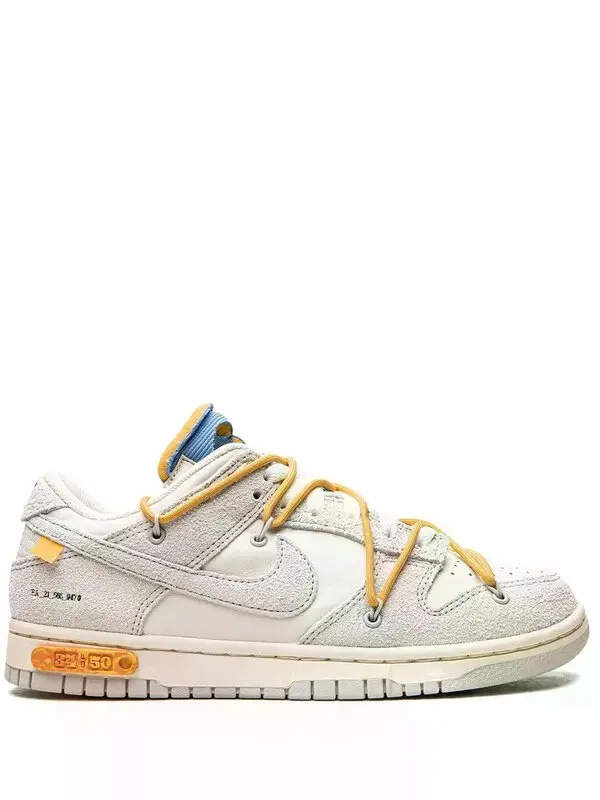 Nike X Off White Dunk Low Lot 34 Sneakers - Neutrals