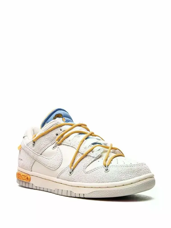 Nike X Off White Dunk Low Lot 34 Sneakers - Neutrals