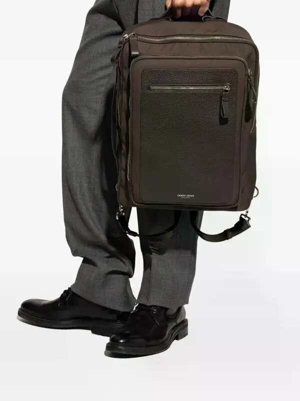 Giorgio Armani Logo-motif Backpack