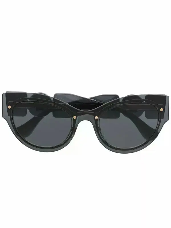 Versace Medusa Plaque Cat-eye Sunglasses - Black
