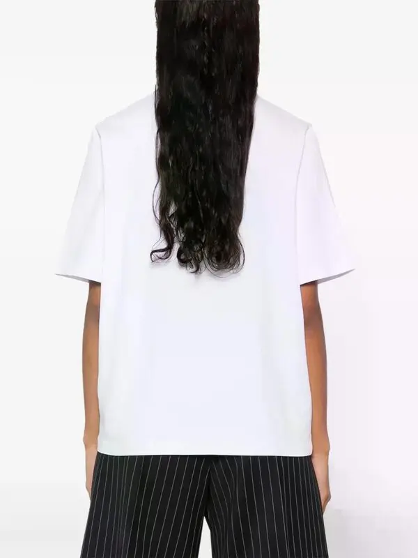 Maison Kitsuné Logo-embroidered Cotton T-shirt