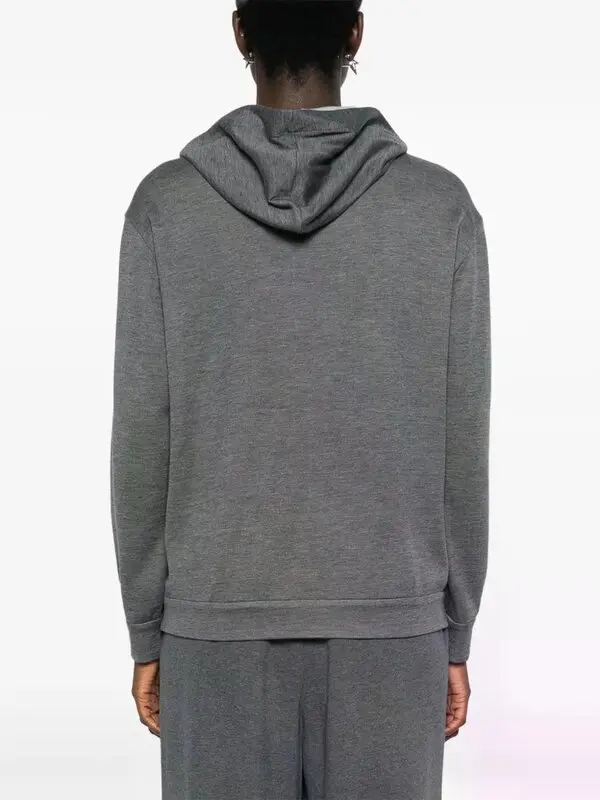 Brunello Cucinelli Monili Detail Hoodie - Grey