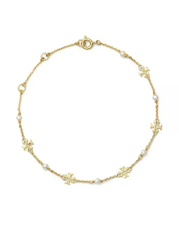 Tory Burch Moondance Pearl-chain Bracelet - Gold