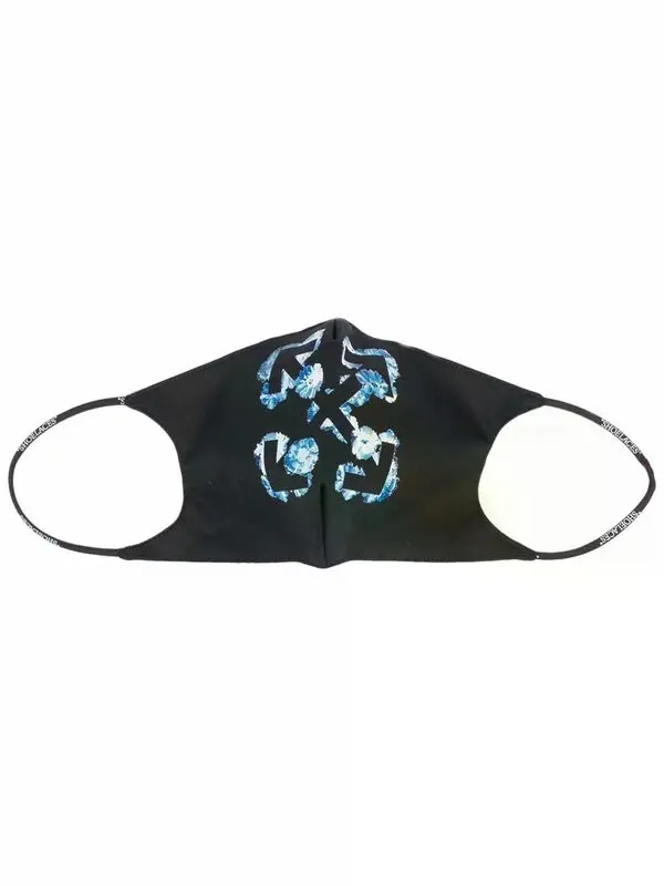 Off-White Arrows-print Face Mask - Black