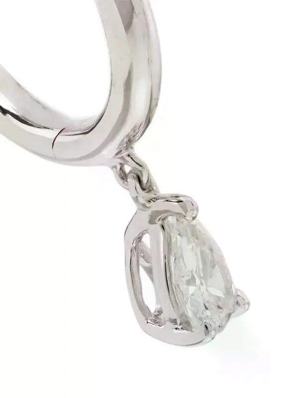ANITA KO 18kt White Gold Diamond Hoop Earring