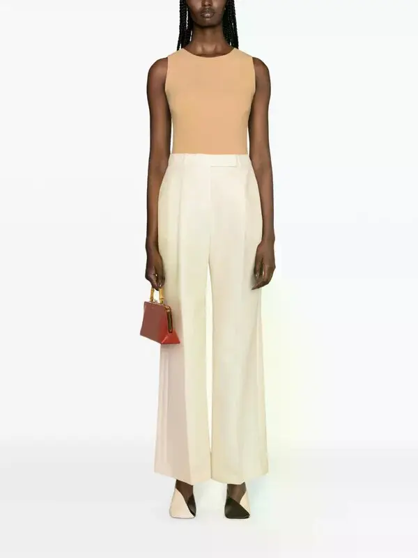 JIL SANDER Round-neck Sleeveless Bodysuit - Neutrals