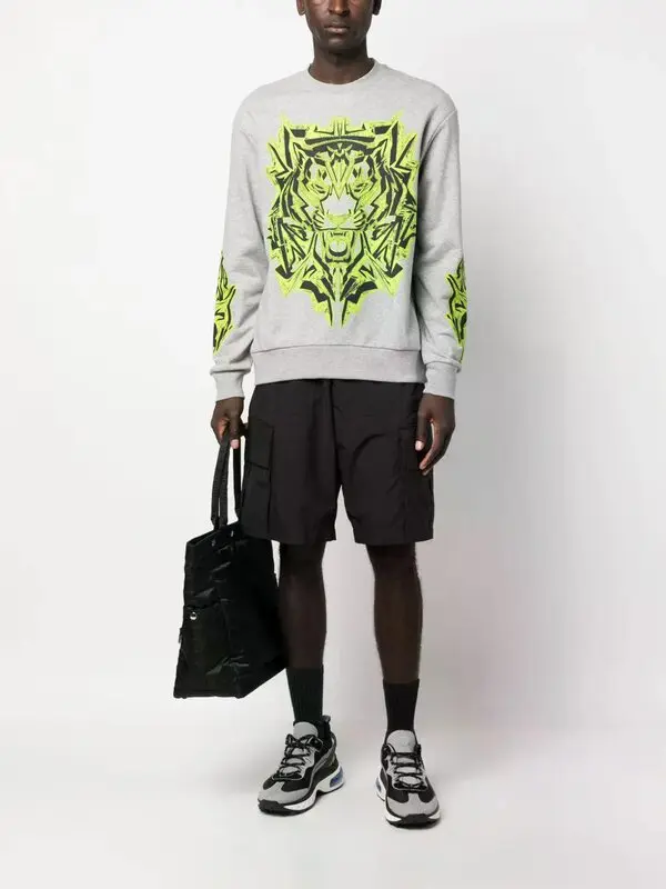 PLEIN SPORT Thunder Tiger Cotton-blend Sweatshirt