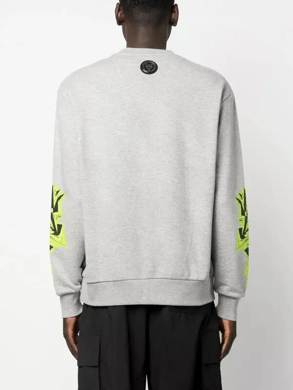 PLEIN SPORT Thunder Tiger Cotton-blend Sweatshirt