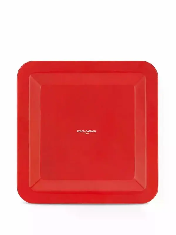 Dolce & Gabbana Medium Carretto-print Wood Tray
