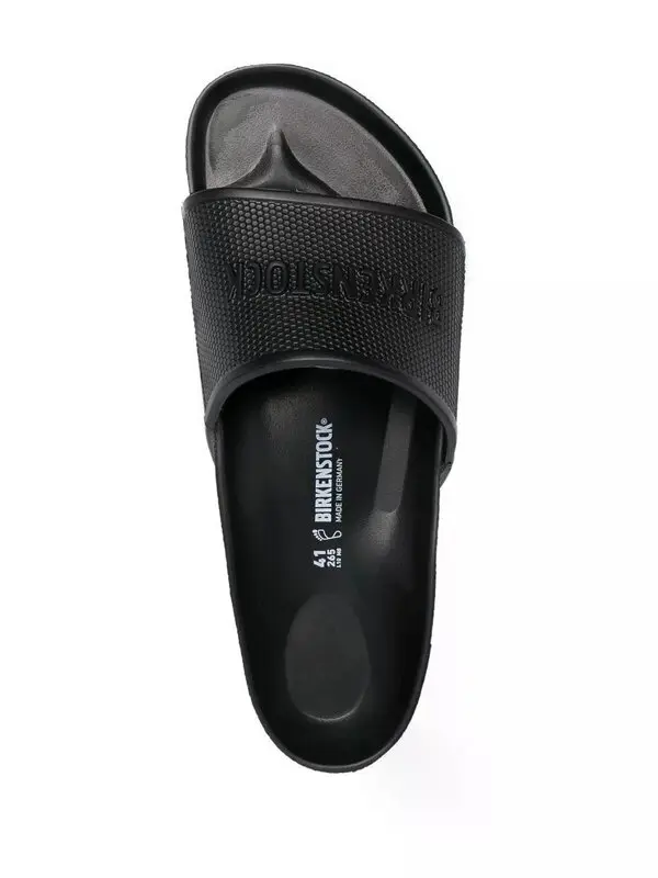 BIRKENSTOCK Barbados Logo-embossed Sliders