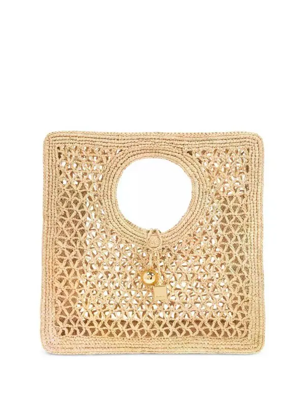 Jacquemus Small Spiaggia Raffia Bag - Neutrals