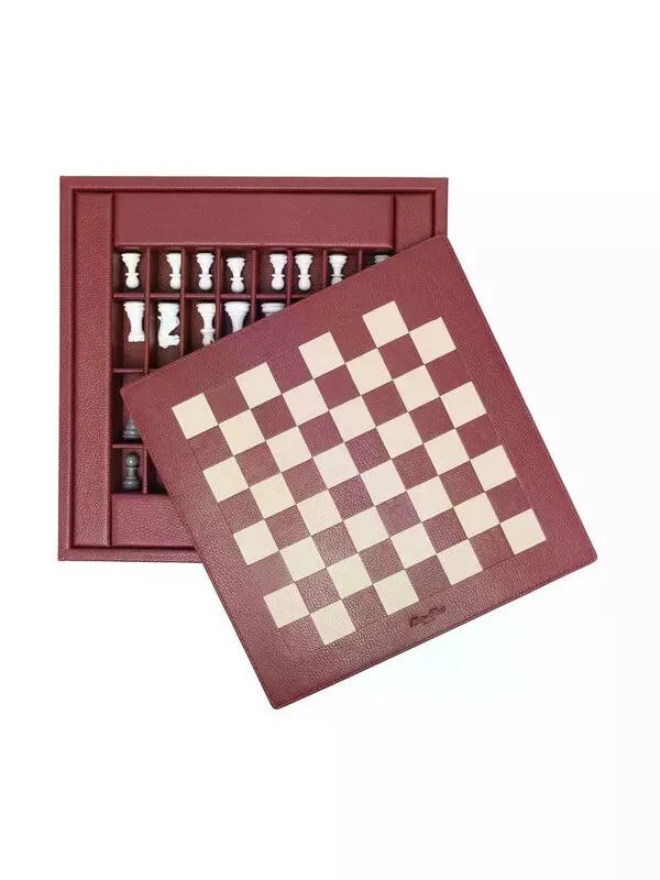HECTOR SAXE Chessboard Leather Box Set