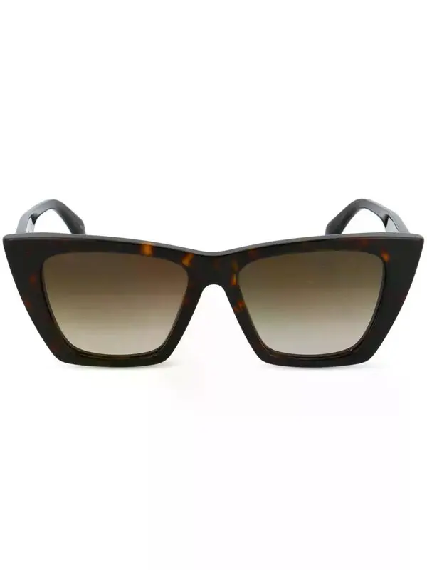 Alexander McQueen Tortoiseshell Cat-eye Sunglasses - Brown