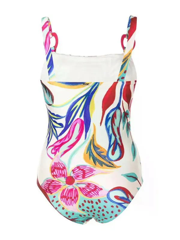 PatBO Flora Square-neck Swimsuit
