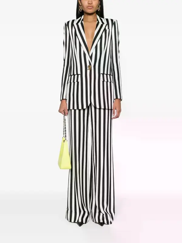 Moschino Striped Satin Blazer