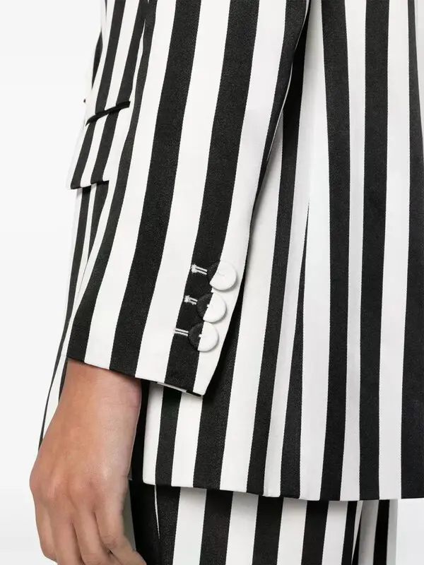 Moschino Striped Satin Blazer