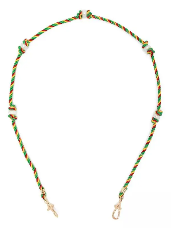 MARIE LICHTENBERG 14kt Yellow Mauli Silky Rasta Braided Necklace - Gold