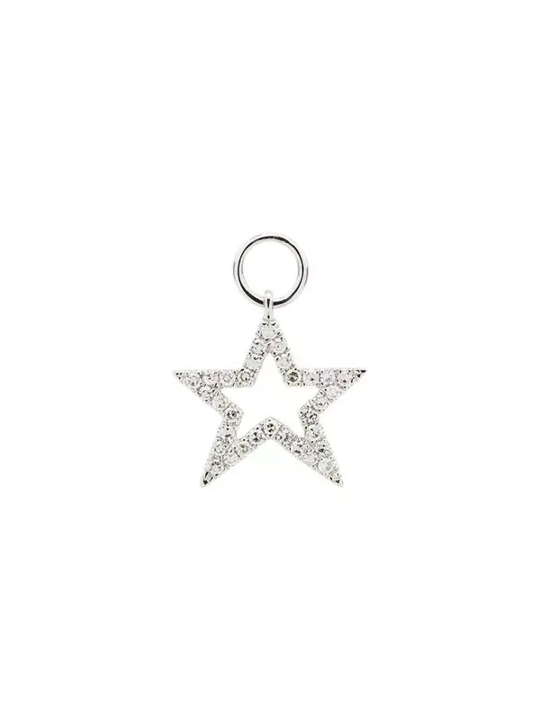 ROXANNE FIRST 14kt White Gold Star Charm - Silver