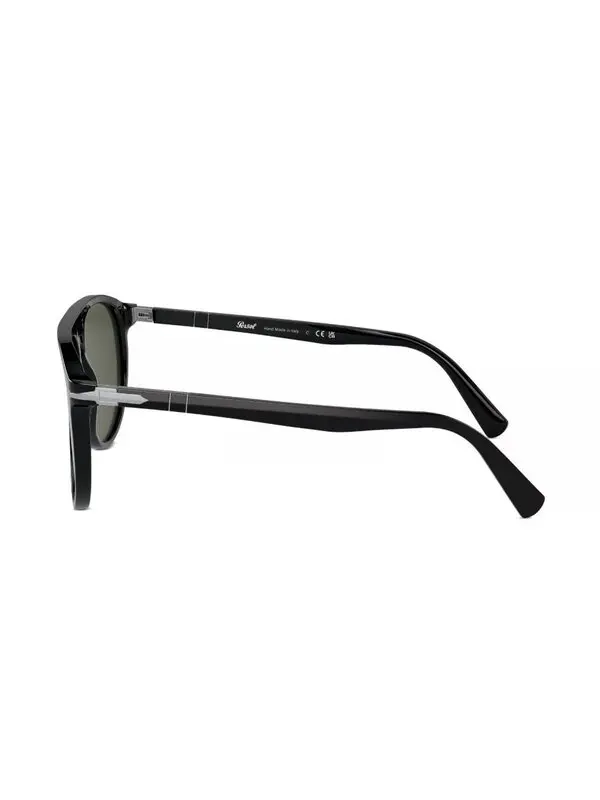 Persol Round-frame Straight-arm Sunglasses