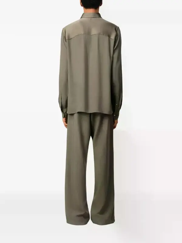 AMI Paris Contrast-panel Long-sleeve Shirt