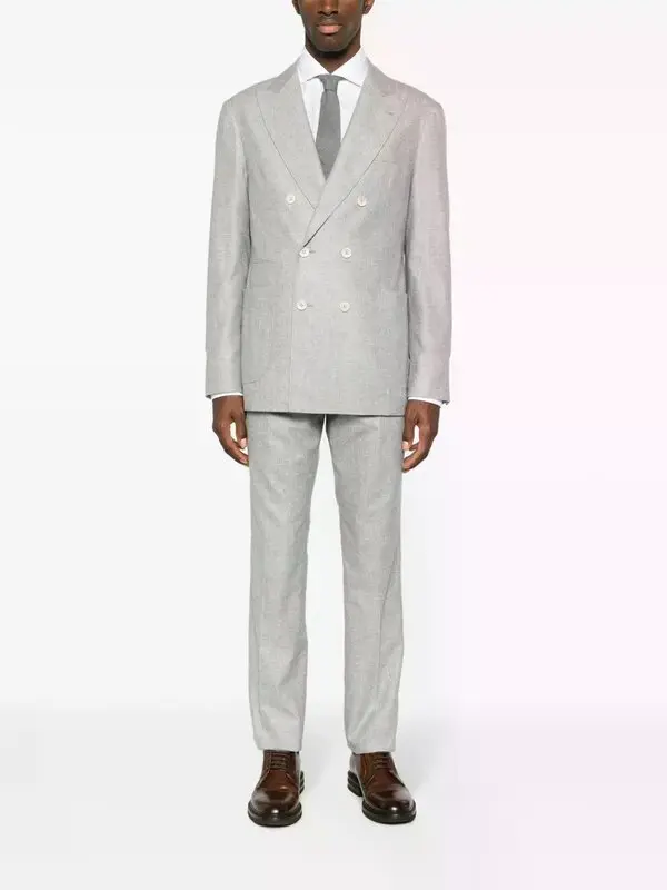 Brunello Cucinelli Double-breasted Flannel Suit