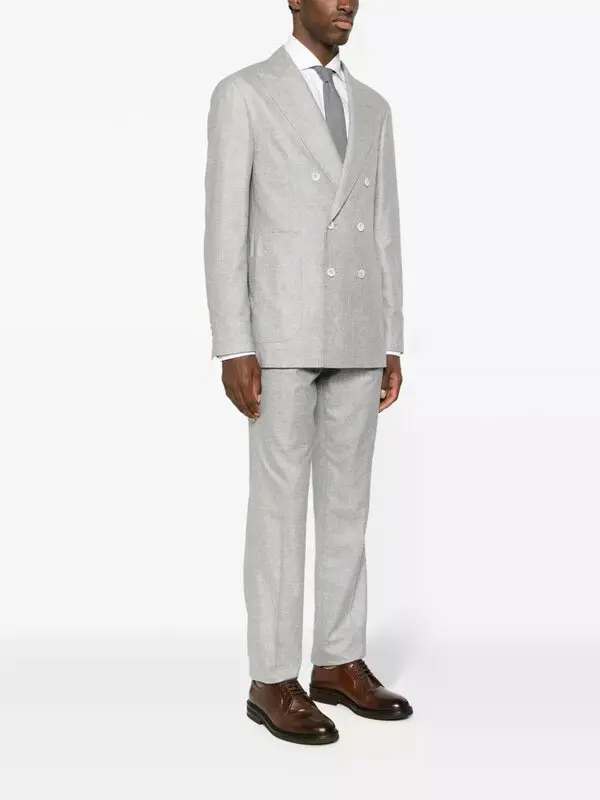 Brunello Cucinelli Double-breasted Flannel Suit