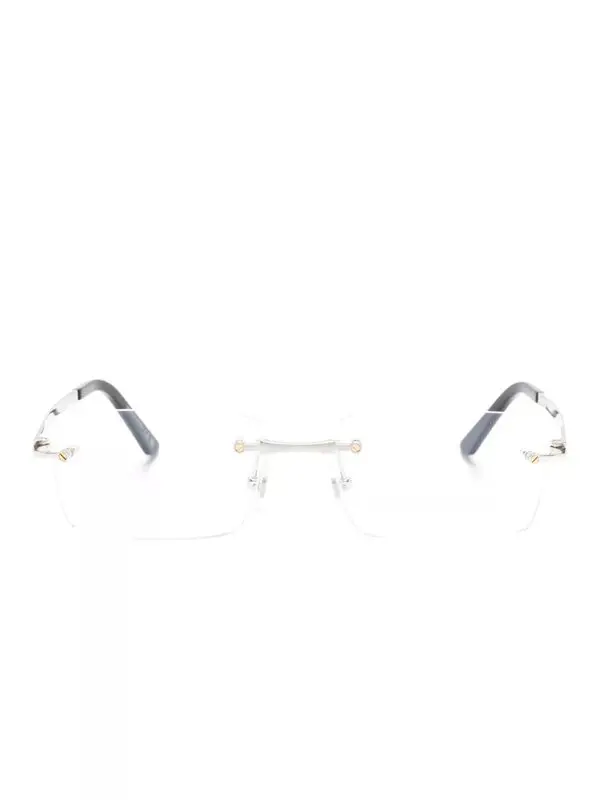 Cartier Santos De Eyeglasses - Silver