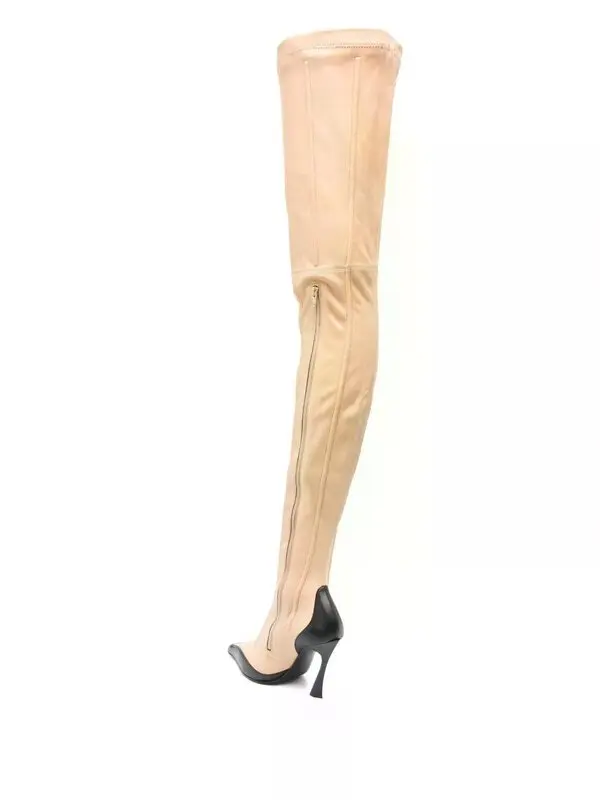 MUGLER 95mm Leather Boned Boots
